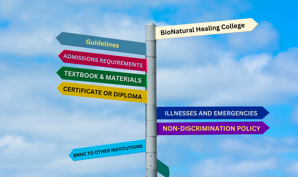 Guidelines - BioNatural Healing College